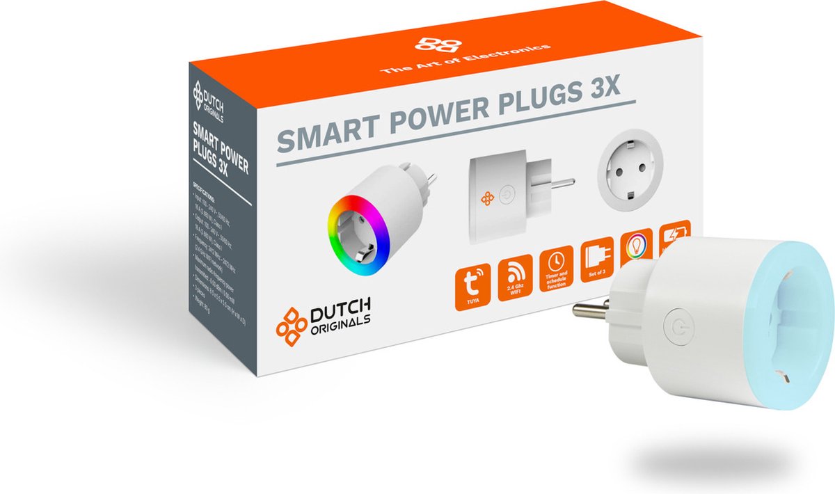 Dutch Originals Slimme Stekker - Compacte Smart Plug - 3 Plugs - Met ...