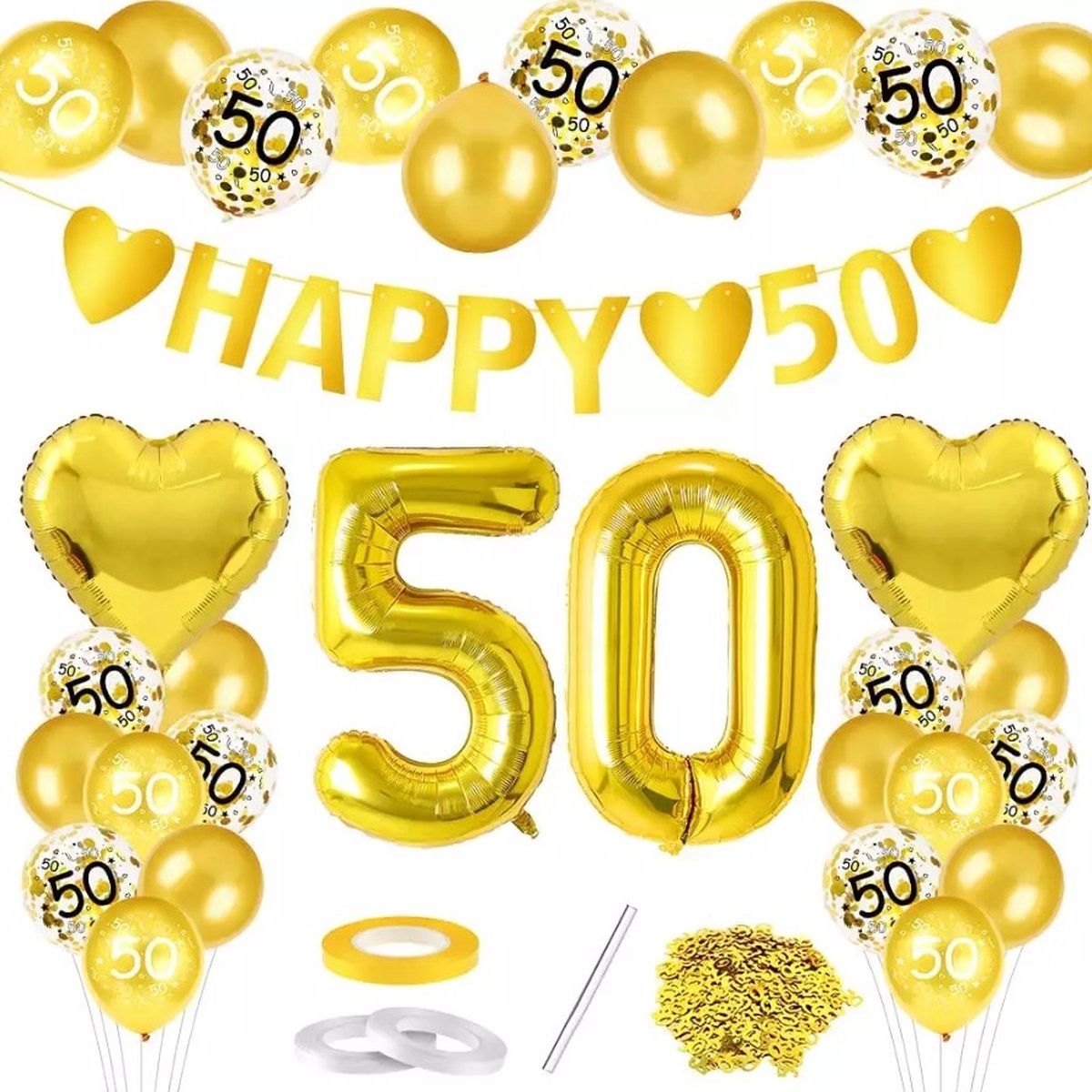 Partypakket® 50 jaar getrouwd Versiering - 50 Jaar Verjaardag ...