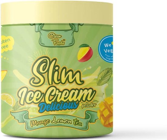 Clean Foods | Slim Ice Cream | Mango Lemon Tea | 1 x 300 | bol