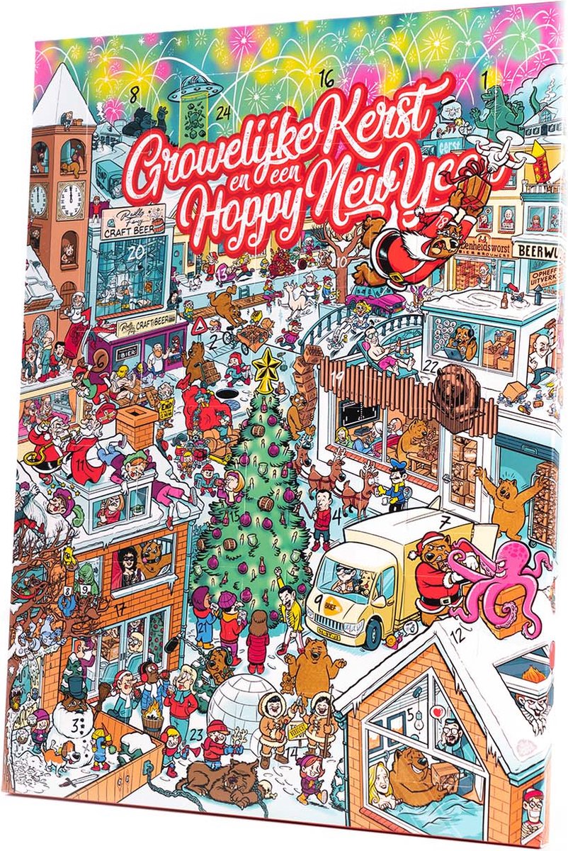 De Beer Adventskalender - Chocolade - A3 - Bier en Beer grappen ...