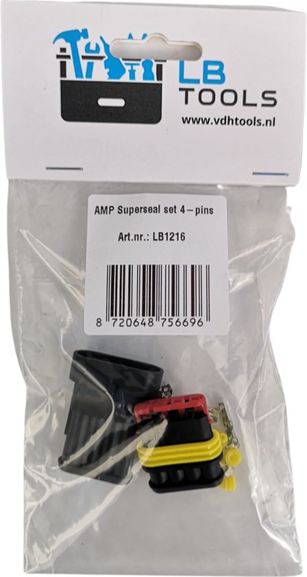 LB Tools AMP Superseal connector 4-pins set | bol.com
