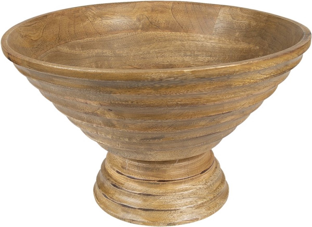 Decoratie schaal Ø 30*20 cm Bruin Hout Fruitschaal Decoratieve Kom ...