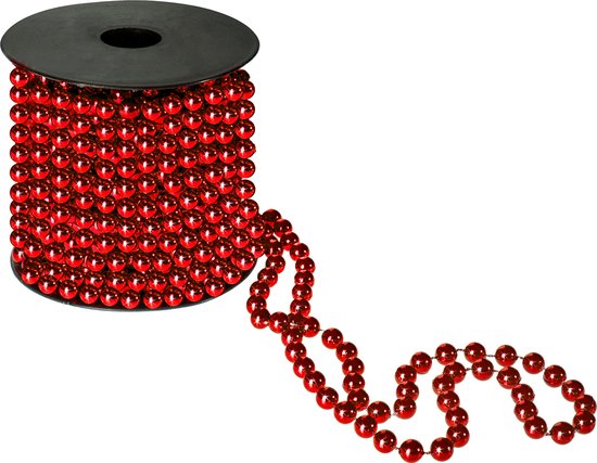 Springos Kerstslingers | Kralenslingers | Kerstversiering | 10 m | Rood ...