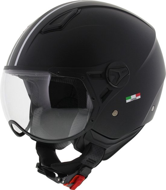 VITO JET MODA - SNOR SCOOTER HELM - MAT ZWART S | bol