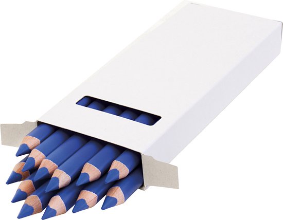 Edu Jumbo kleurpotlood, donkerblauw, dikte 10 mm, vulling 6,25 mm, 12 ...