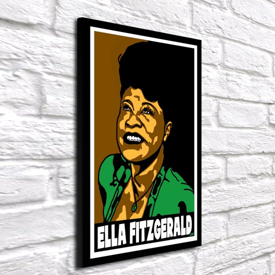 Ella Fitzgerald Pop Art XL Poster XL in brede lijst - 90 x 60 cm en 4 ...