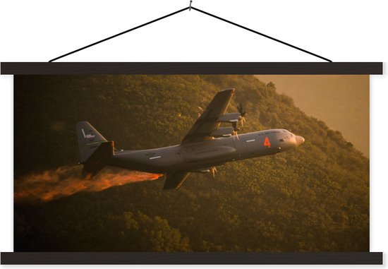 Affiche scolaire - Avion - Voler - Coloriage - 90x45 cm - Lattes noires ...