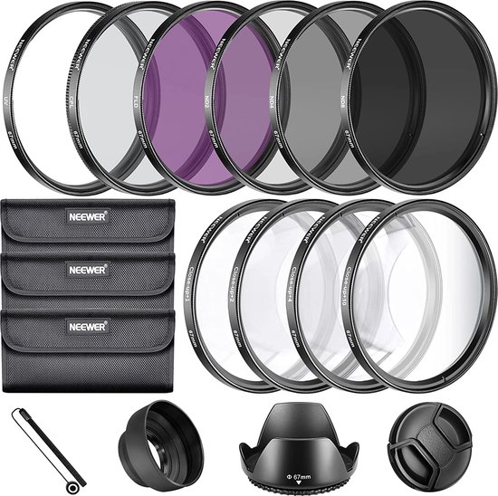 Neewer® - 67MM Complete Lens Filter Accessoires Set Voor Lenzen met ...