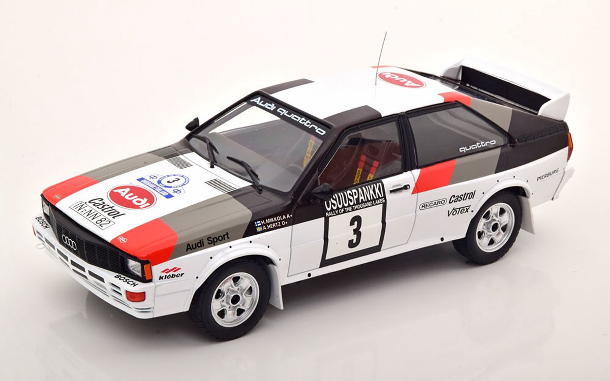 Audi Quattro #3 Winner Rally 1000 Lakes 1982 Mikkola/Hertz 1-18 Ixo ...