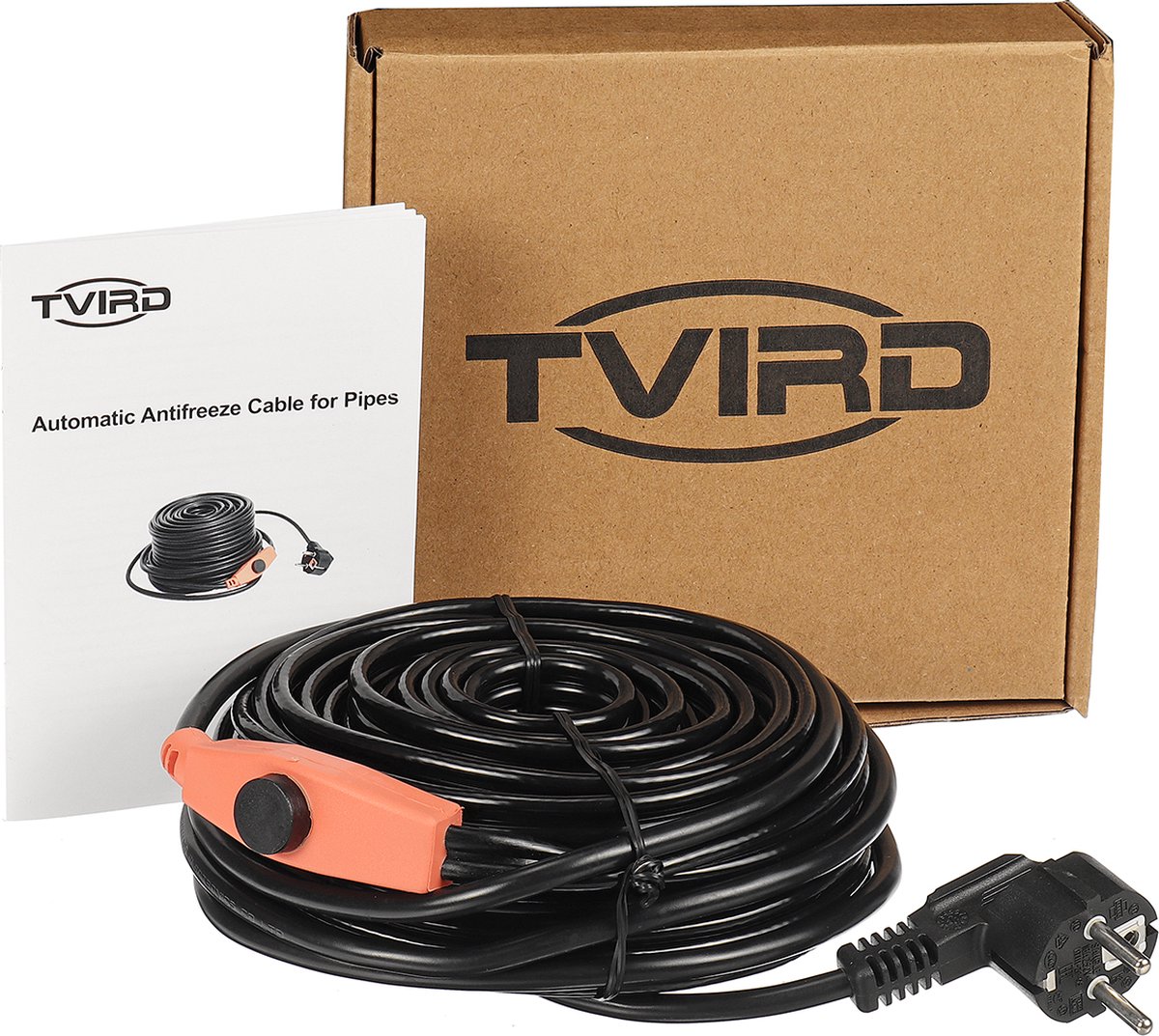 TVIRD Verwarmingskabel - 16 m, 6 W/m - met thermostaat ...