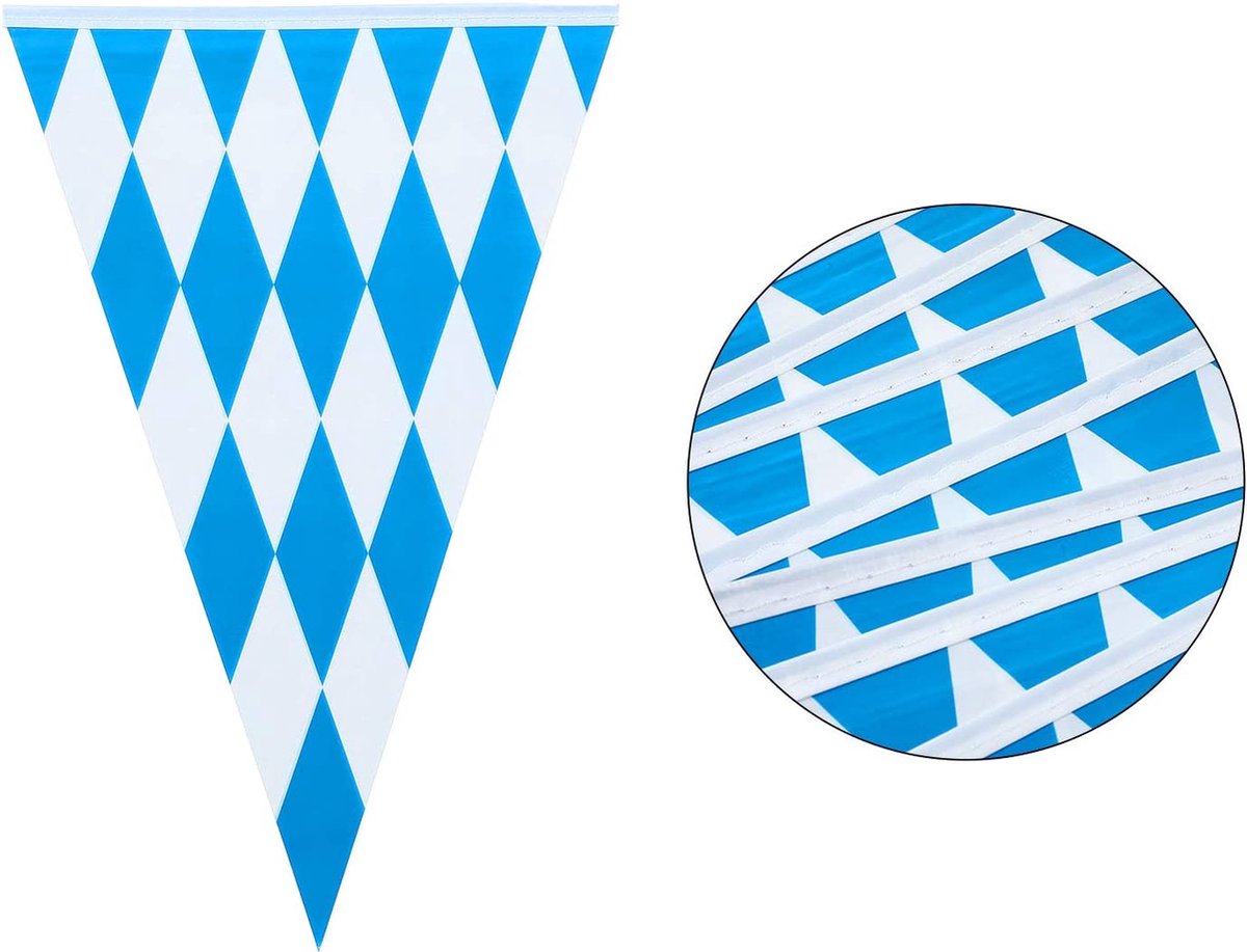 3 Stuks - 10 Meter - Oktoberfest Beierse Vlaggenlijn - Wimpel Banner ...