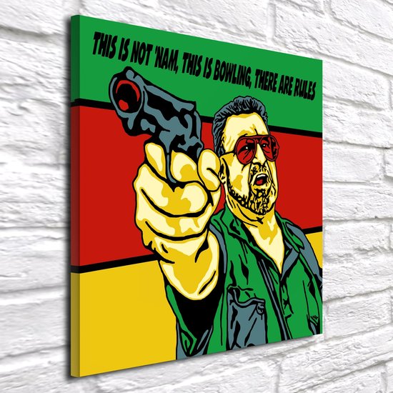 Pop Art Walter Shoback Canvas - 80 x 80 cm - 2 cm dik - Canvas ...