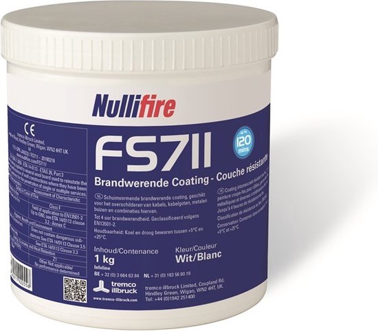 Nullifire Brandwerende Coating FS702 750ml Wit | bol