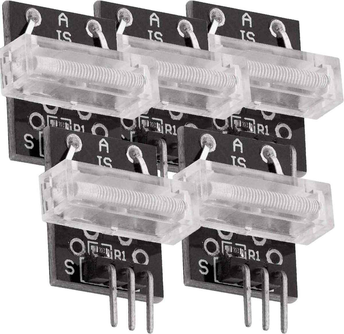 Azdelivery 5 X Ky 031 Vibration Knock Sensor Module Collision Sensor