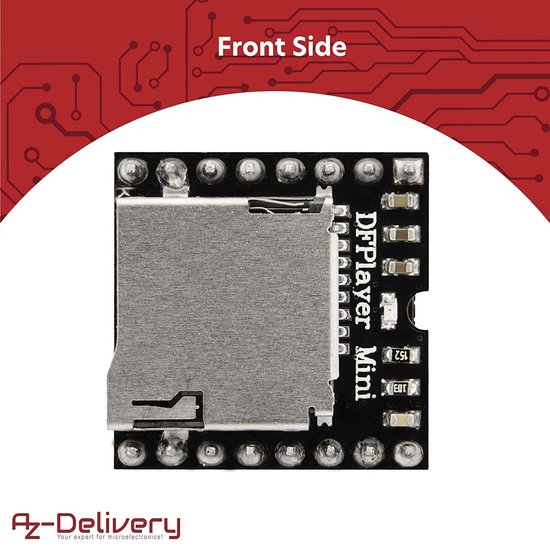 AZDelivery Mini MP3-Speler DFPPlayer Module Master compatibel met ...