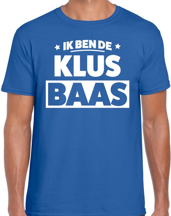 Klus baas t-shirt blauw voor heren - Liefhebber voor klussen t-shirts XL | bol