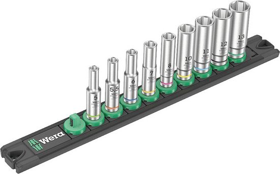 Wera A Deep 05005410001 Dopsleutelset Inch 1/4 9-delig | bol