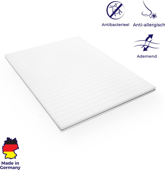 Topper - 100x200 cm - koudschuim - comfort plus tijk - topdekmatras ...