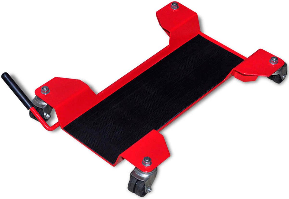 vidaXL Motorstandaard verrijdbaar rood | bol.com