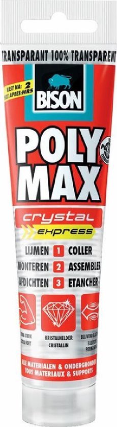 Bison Poly Max ¬Æ Crystal Express Tube - 90 gram | bol.com