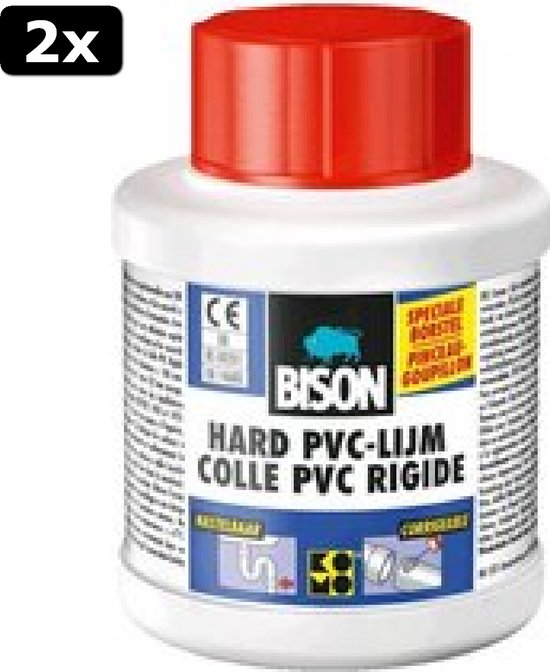 2x Bison Hard PVC Lijm - 100 ml | bol.com