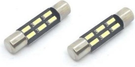 C5W 27mm LED Auto lamp / 2 stuks Festoon LED / 27mm / Interieur lamp / Leeslamp /... | bol