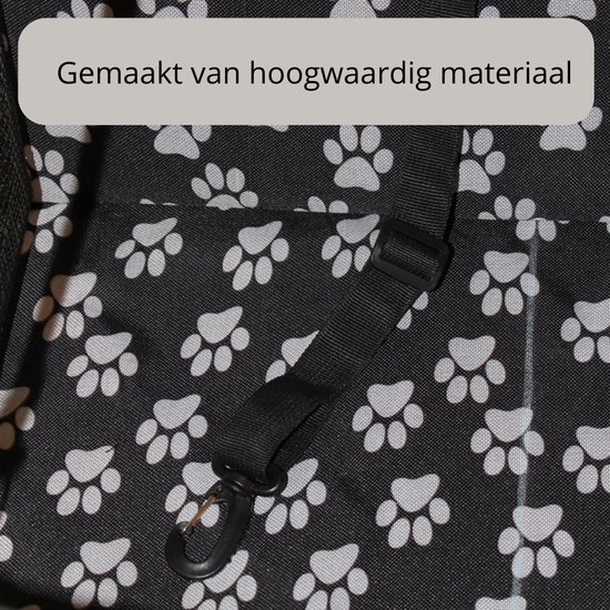 Amerce Hondenmand Auto met Voetenprint - Autostoel Hond - Opvouwbaar ...