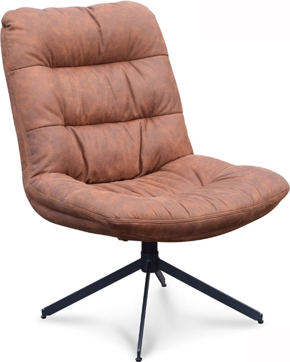 Fauteuil Prango - Cognac - Cowboy 215 - Leverbaar in 3 kleuren - Cognac ...