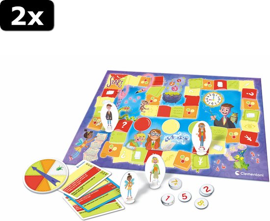2x Clementoni Spelend Leren - Sommen en Tafels | Games | bol.com