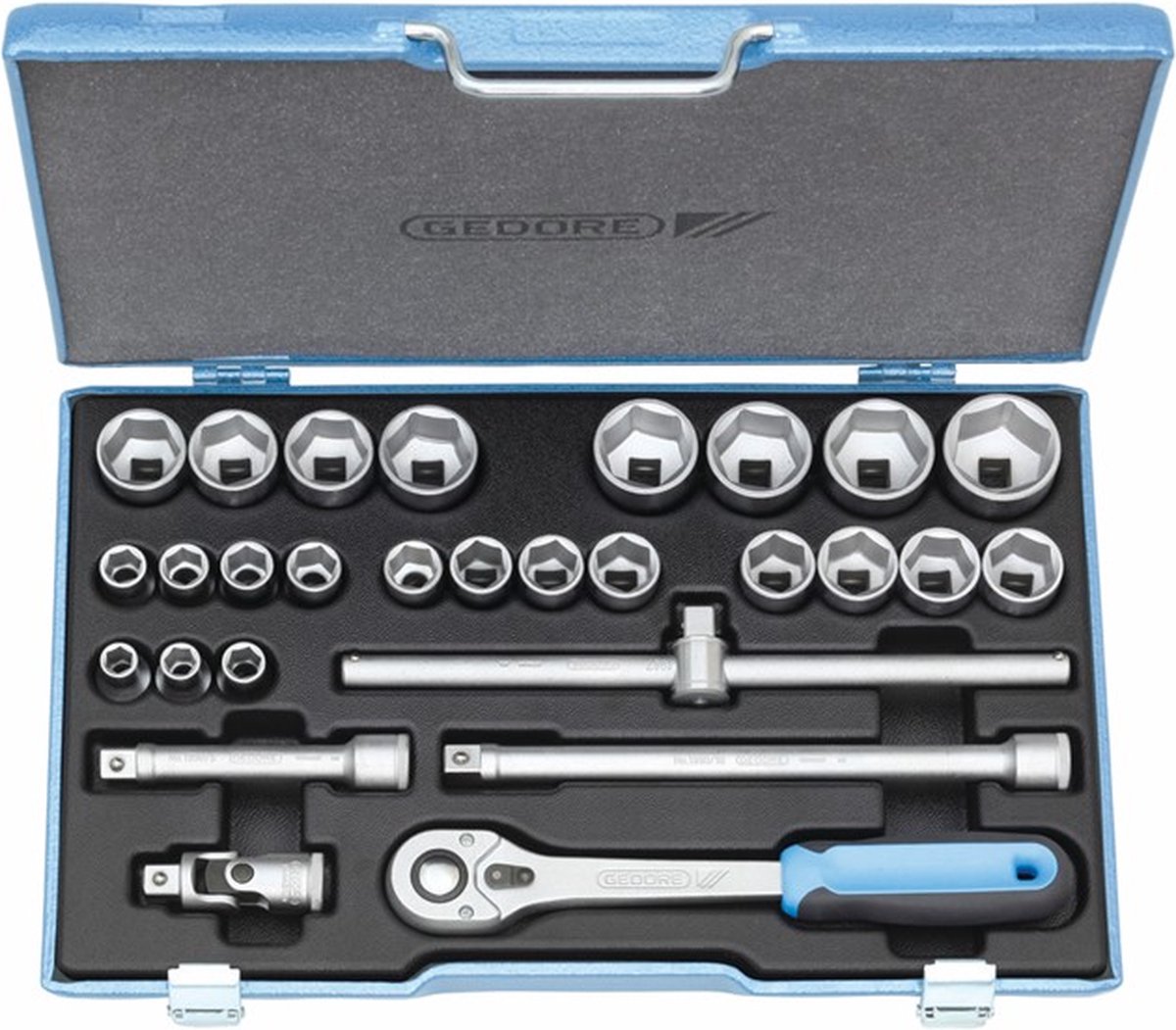 Gedore Bit set Metric 1/2 (12.5 mm) 28-piece 2682869 | bol.com