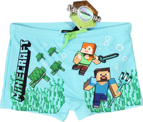 Minecraft Steve Schildpad Zwembroek - Officiële Merchandise | bol.com