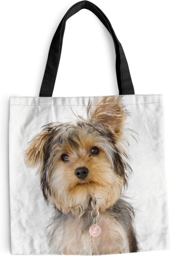 Schoudertas - Strandtas - Shopper Portret van Yorkshire terrier - 45x45 ...
