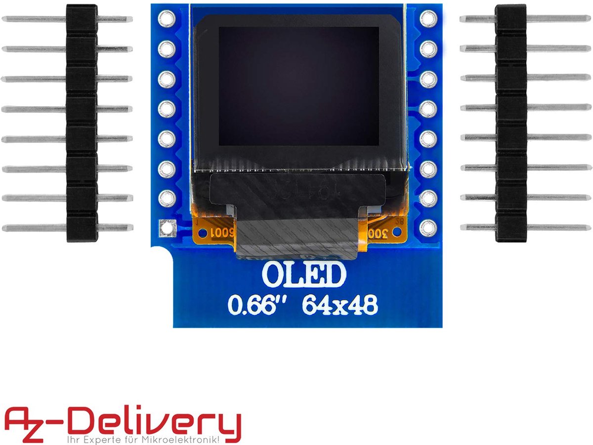 AZDelivery 0.66-inch 64x48 OLED Display Module ssd1306 I2C HW-699 Compatibel met D1... | bol.com