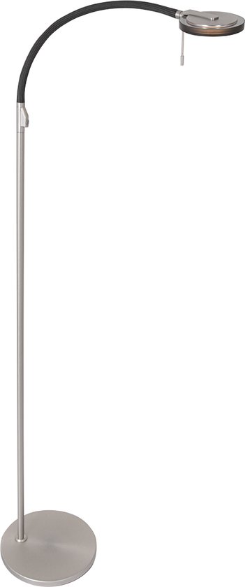 Modern leeslamp design | 1 lichts | grijs / smoke / zilver | glas ...