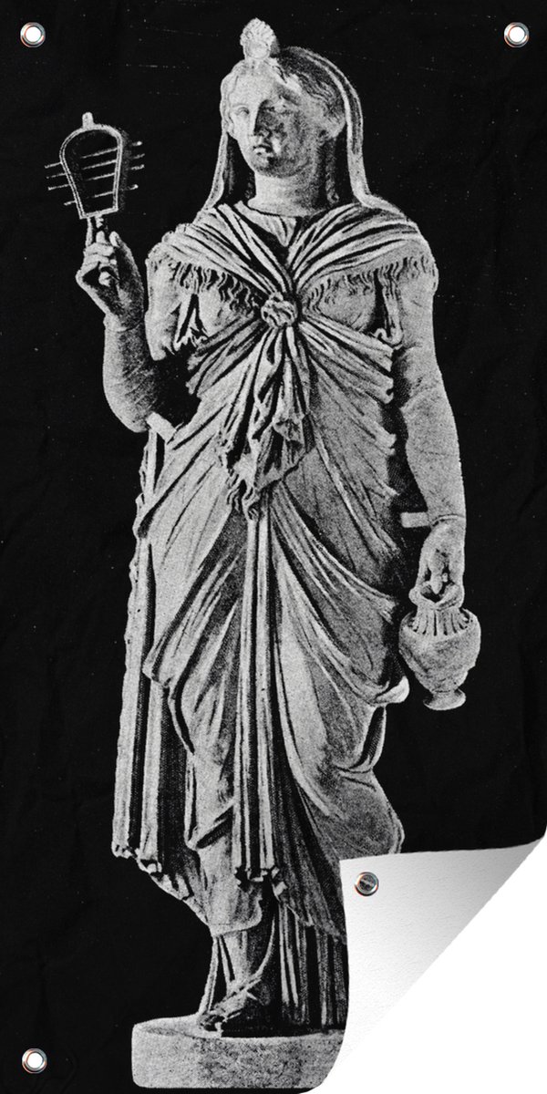 Tuinposter tekening van Isis - 40x80 cm - Wanddecoratie Buiten ...