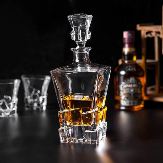 Whiskey karaf - Luxe whiskey set met karaf en glazen - whiskey cadeau ...