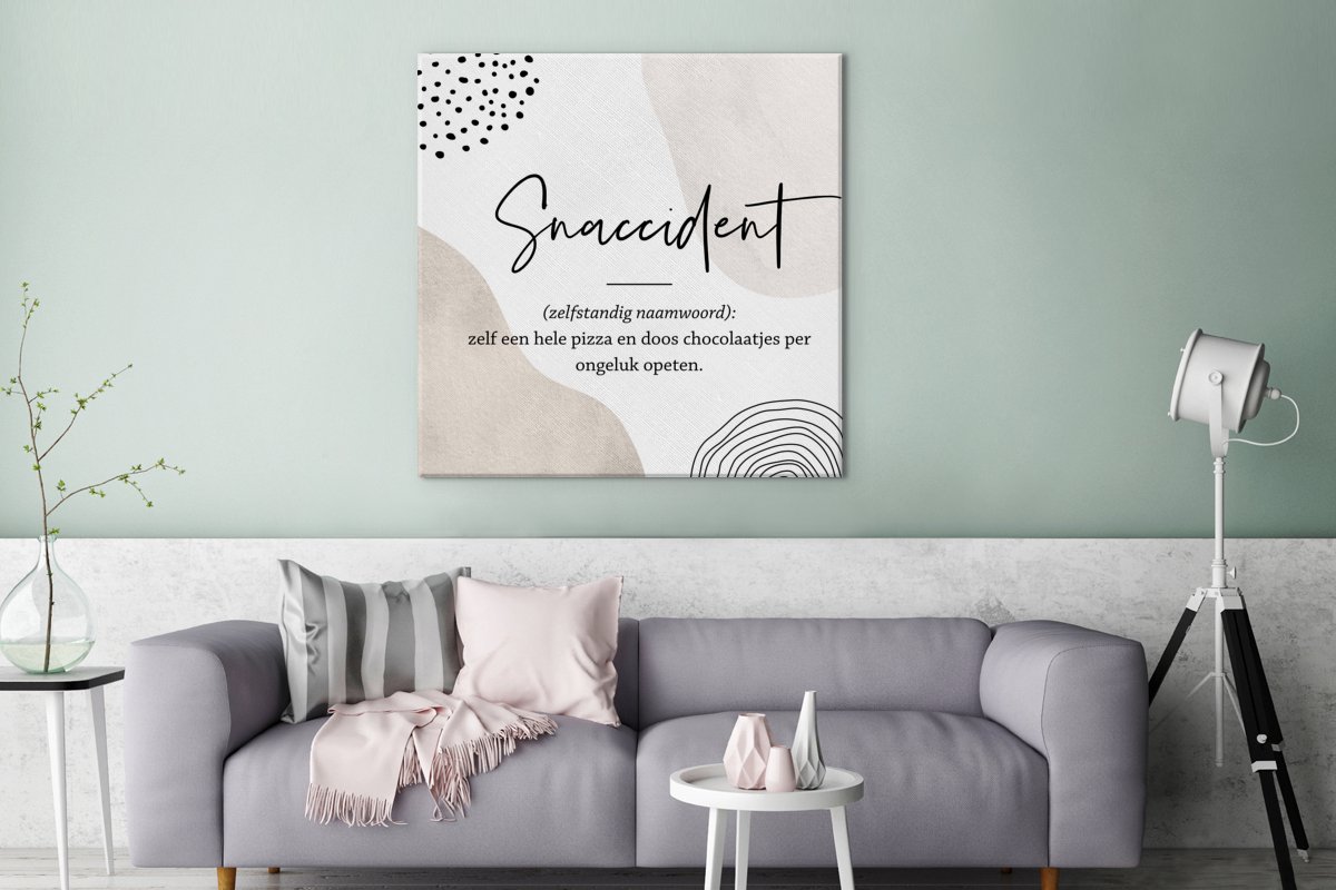 Canvas Schilderij Quotes - Snaccident definitie - Spreuken - Snaccident ...