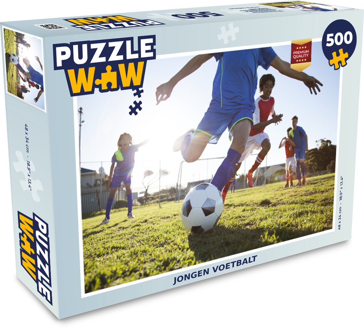 Puzzel Jongen voetbalt - Legpuzzel - Puzzel 500 stukjes | bol.com