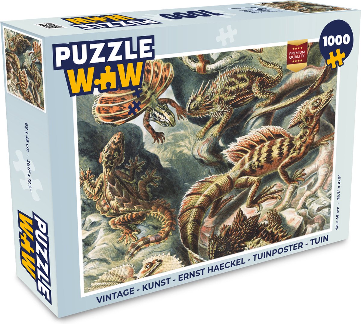 Puzzel Vintage - Kunst - Ernst Haeckel - Salamanders - Dieren ...