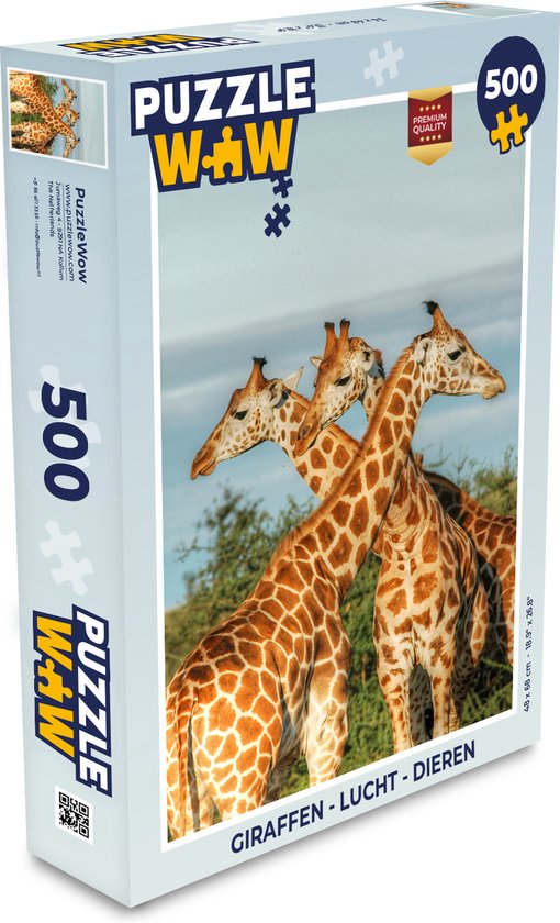 Puzzel Giraffen - Lucht - Dieren - Legpuzzel - Puzzel 500 stukjes | bol.com