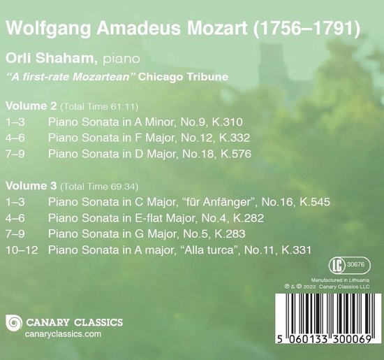 Mozart: Complete Piano Sonatas, Orli Shaham | CD (album) | Muziek | bol.com