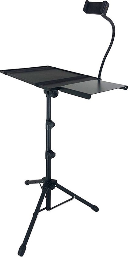 Laptop & Macbook Statief Metalen Vloer standaard - Met Muis Lade En ...