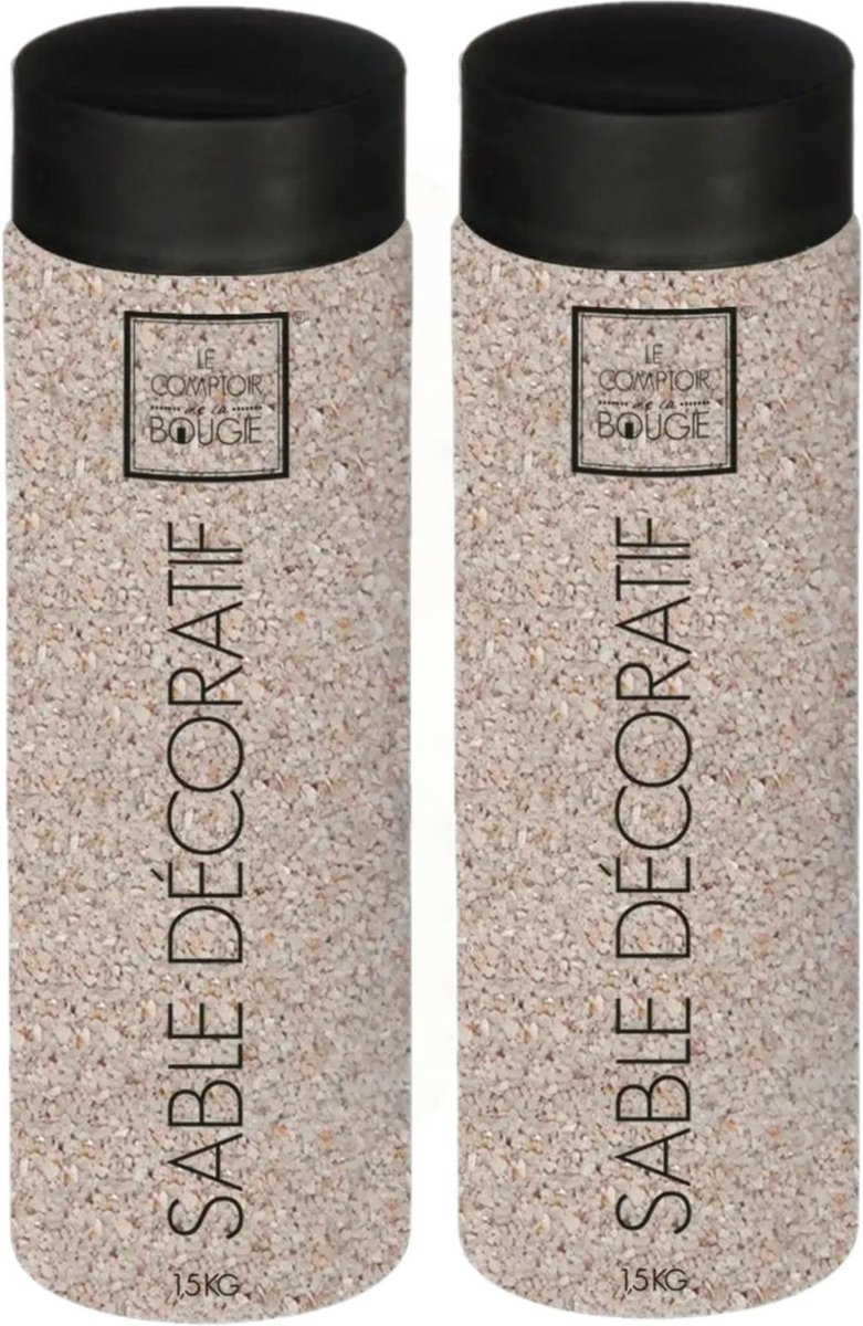 2x pièces de décoration beige sable 1500 grammes - Home Decor | bol.com