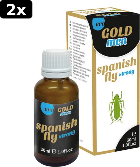 2x Spanish Fly Mannen - Gold strong 30 ml | bol