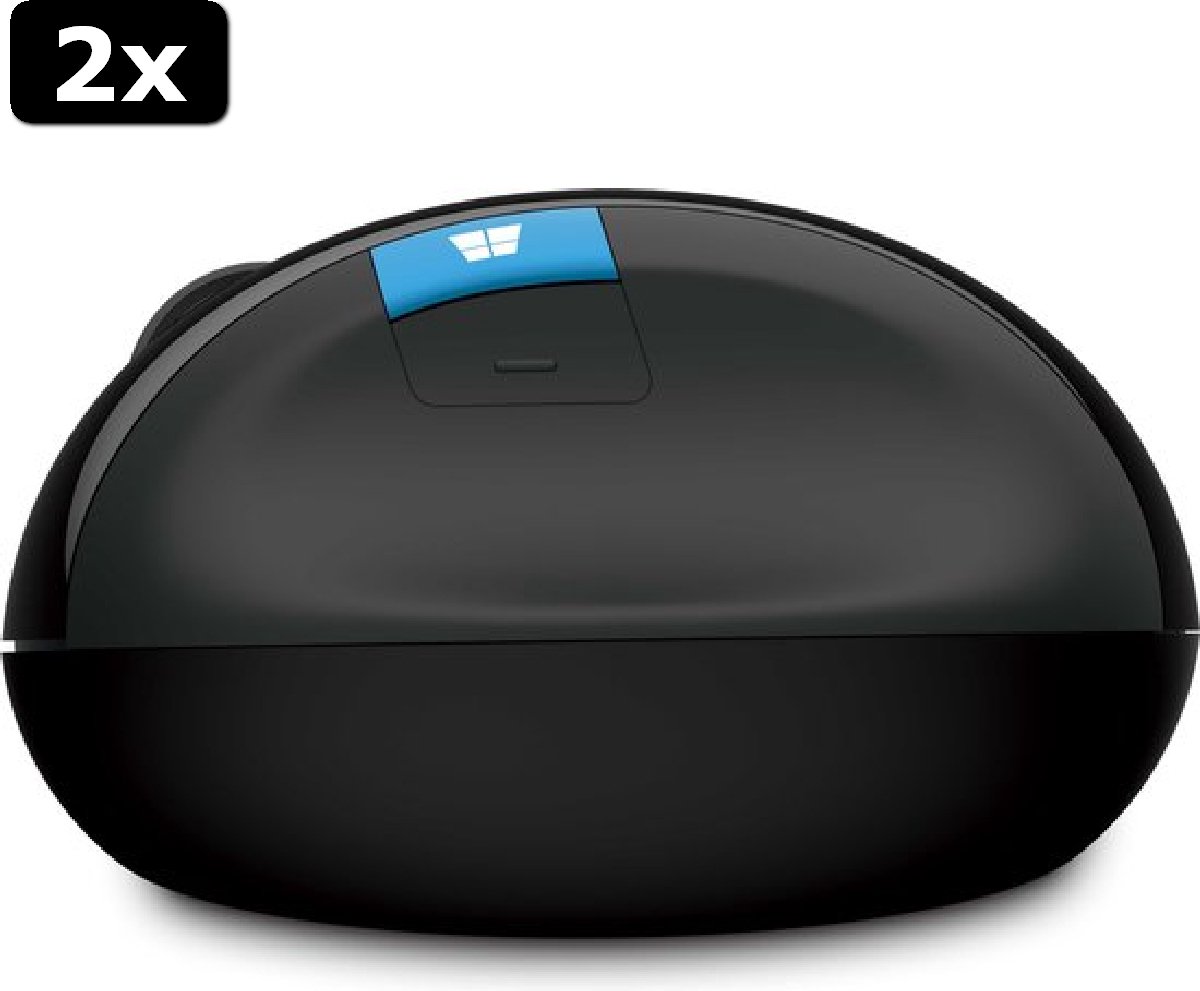 2x Microsoft Sculpt Ergonomic - Draadloze Muis - Zwart | bol.com