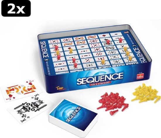 2x Sequence Travel (in Tin) - Bordspel | Games | bol.com