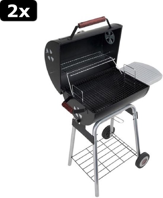 2x LANDMANN Black Taurus 440 Houtskoolbarbecue | bol.com