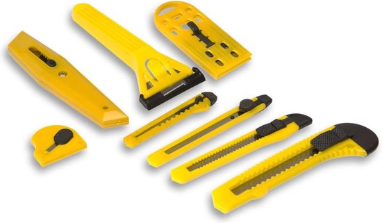 Borvat® | Behangmessen -Set 8 delig - Behang krabber - Stanley mes ...