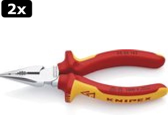 2x Knipex 826145 Combinatietang - Spits - 145mm | bol.com
