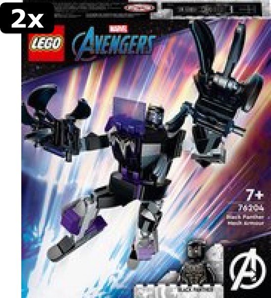 2x LEGO Marvel Black Panther mechapantser - 76204 | bol.com